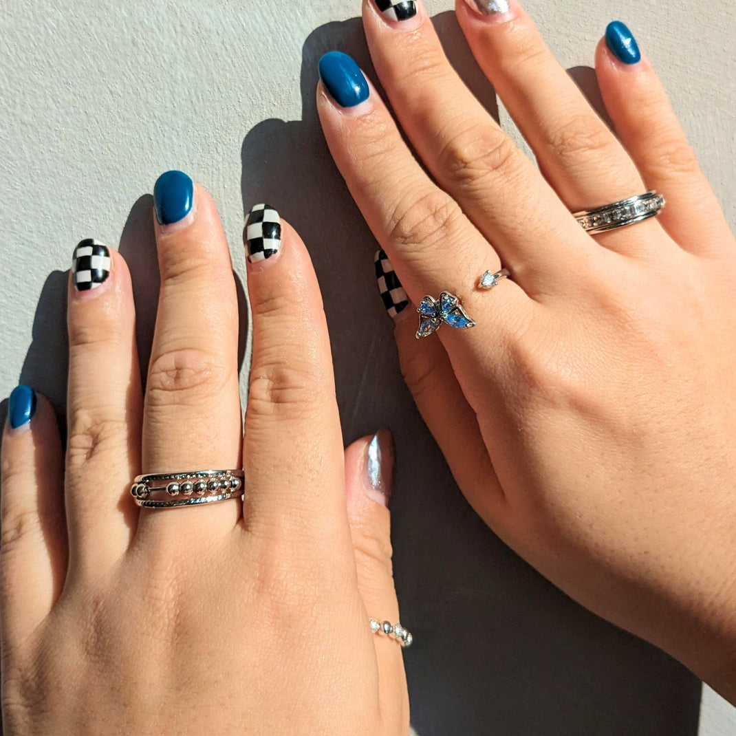 Pendulum Ring - Fidget Ring met Kraaltjes - Luminora